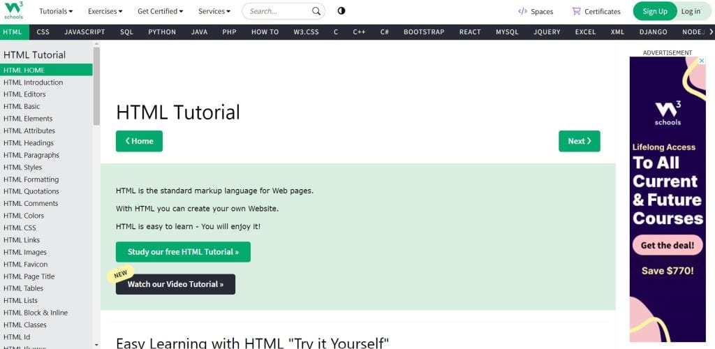 W3Schools - Veeble Hosting