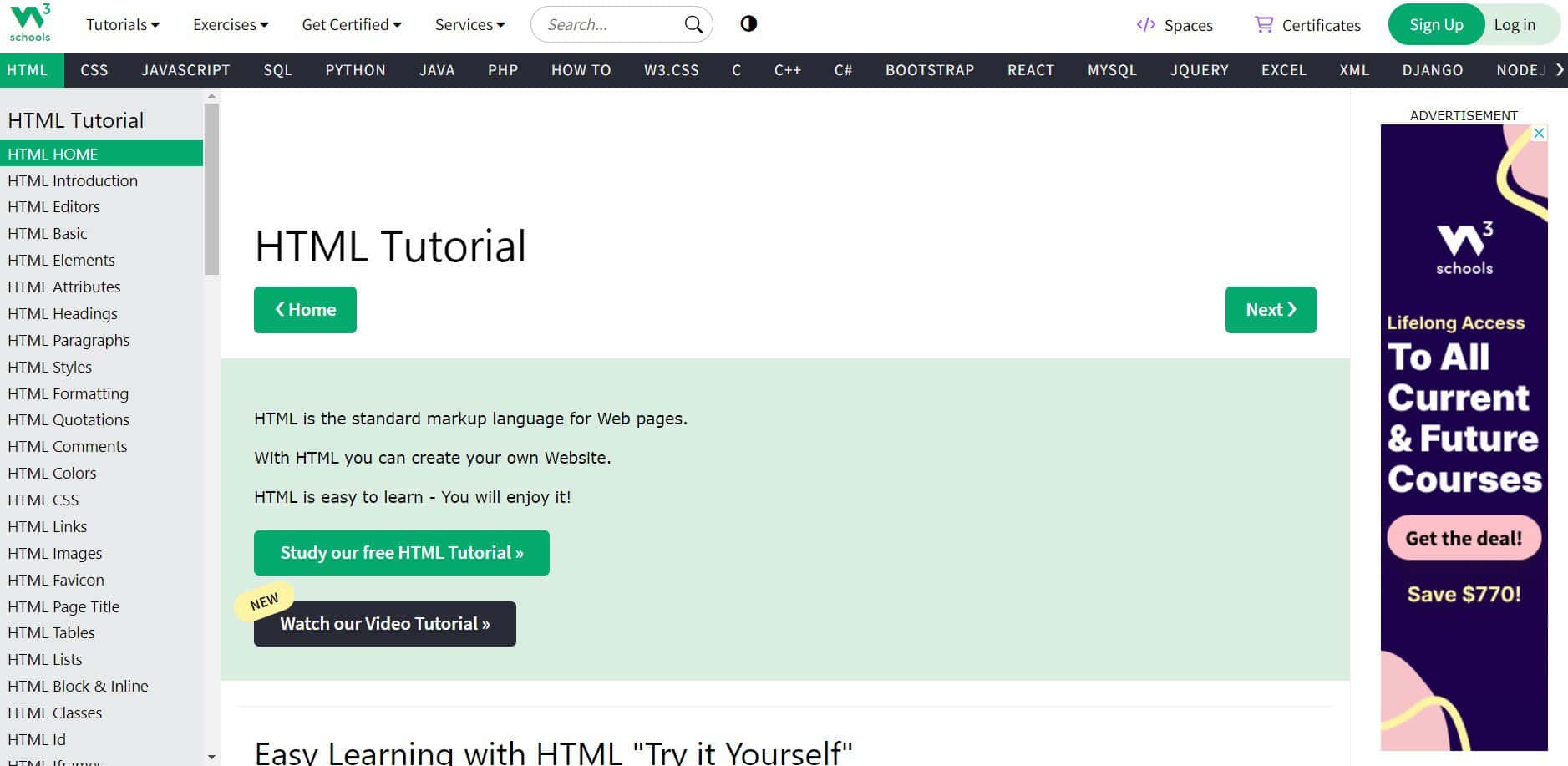 W3Schools - Veeble Hosting