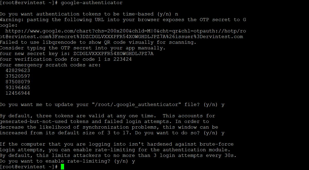 Setting up Google 2 Factor Authentication for OpenSSH - Veeble Hosting