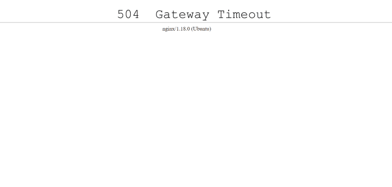 How to Fix 504 Gateway Timeout Error in NGINX - Veeble Hosting
