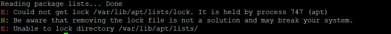 Quick Fix: Unable to lock the administration directory (/var/lib/dpkg)