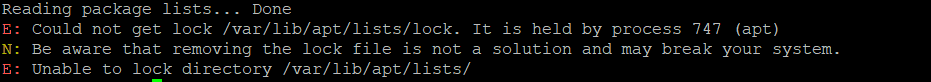 Quick Fix: Unable to lock the administration directory (/var/lib/dpkg)