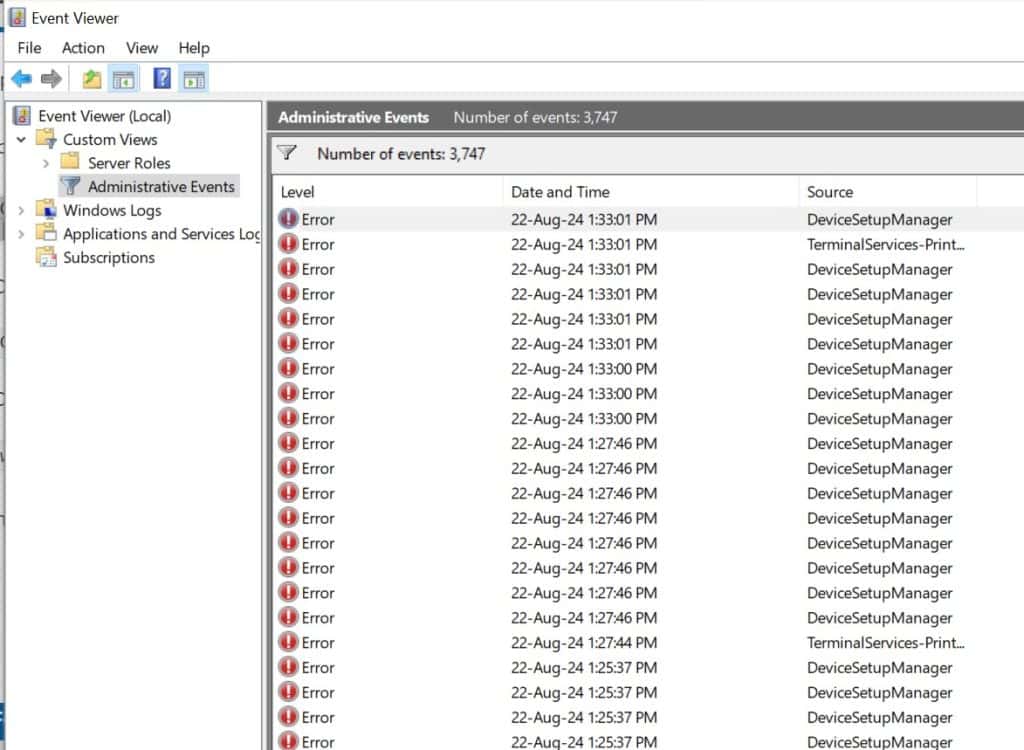 How to resolve Device Setup Manager Event ID 131 error? - Veeble Hosting