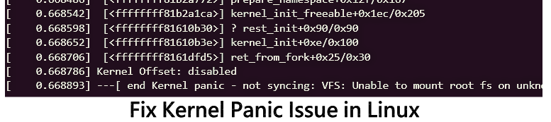 Fix Kernel Panic Not Syncing Vfs Unable To Mount Root Fs Veeble Hosting