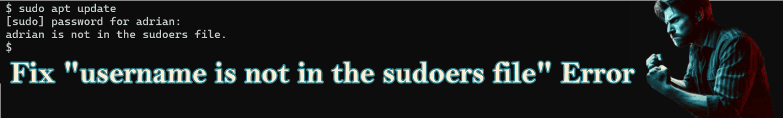 How To Fix Username Is Not In The Sudoers File Error In Ubuntu Veeble Hosting