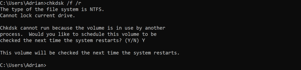 Windows Resource Protection could not perform the requested operation