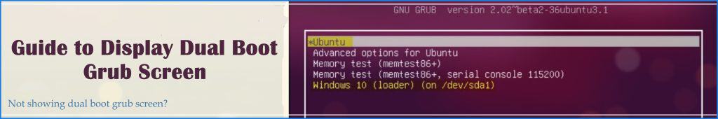 Fix Grub Menu Not Showing: Dual Boot Windows - Linux